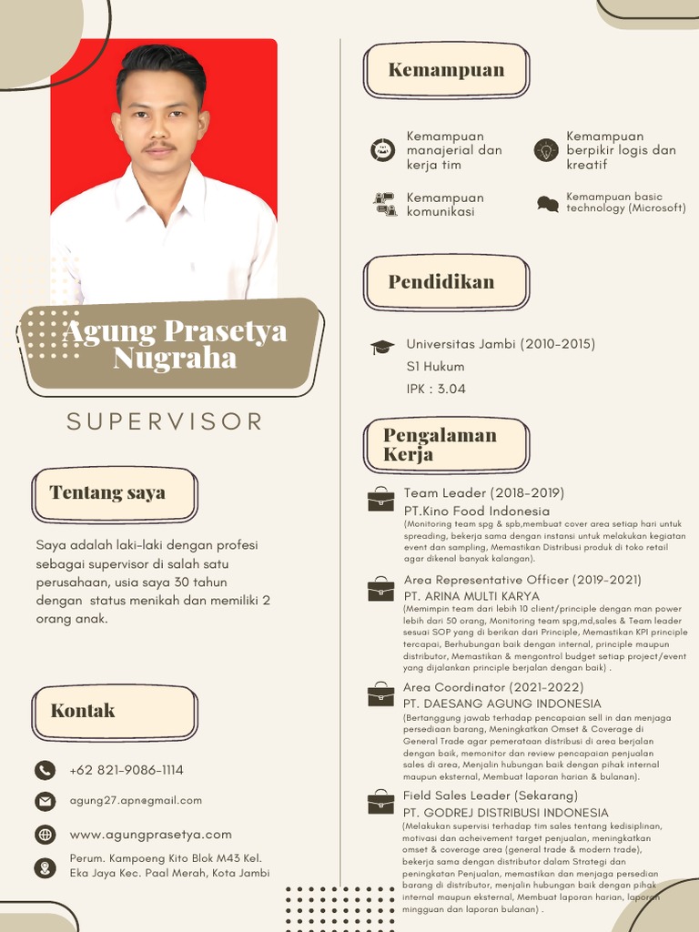 CV Agung Prasetya N | PDF