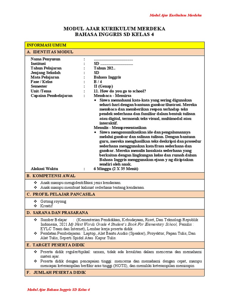 Modul Ajar KSE | PDF
