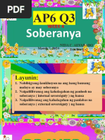 Kahalagahan NG Soberanya - Bakit Mahalaga Ang Sobe | PDF