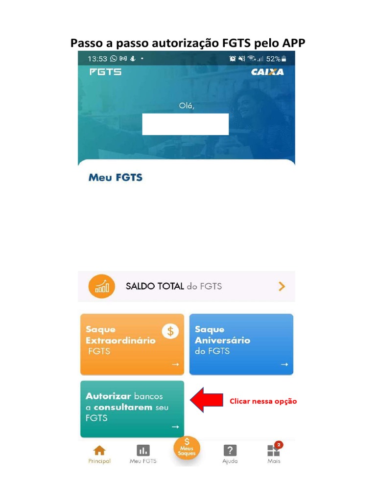 Passo A Passo APP FGTS | PDF