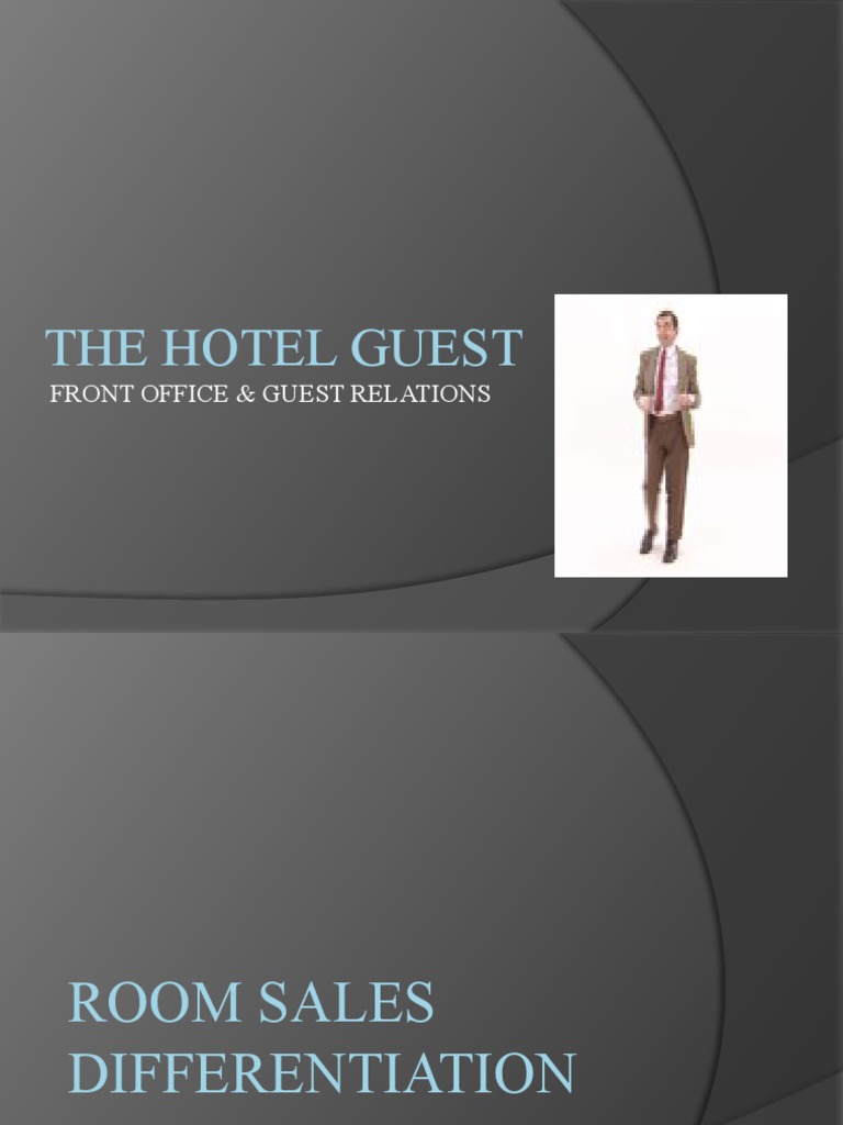 Chapter 3 The Hotel Guest | PDF | Service Industries | Business
