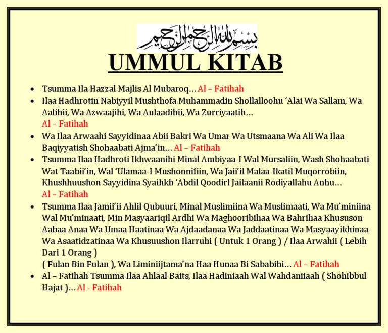 Ummul Kitab | PDF