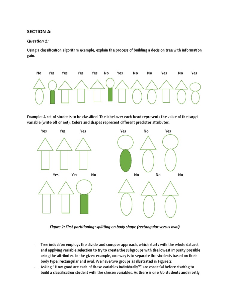 Section A:: Figure 2: First Partitioning: Splitting On Body Shape ...