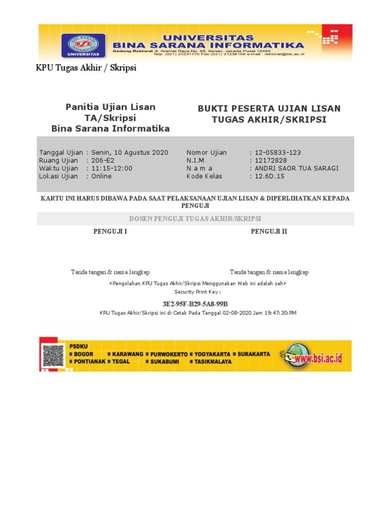 KPU Tugas Akhir Andri | PDF