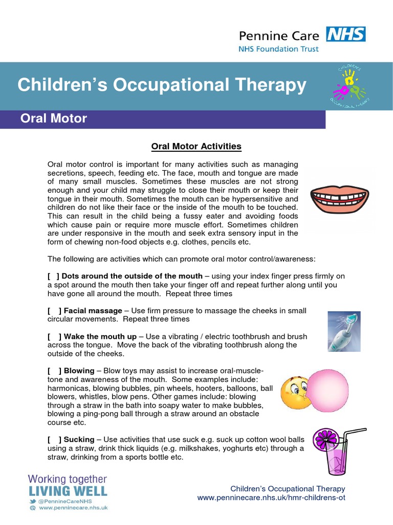 Occupational Therapy | PDF | Mouth | Taste