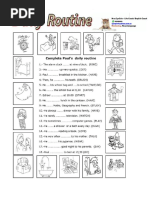 2a Daily Routines Vocabulary Esl CROSSWORD PUZZLE | PDF