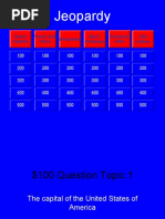Jeopardy Questions | PDF | The United States | Leisure