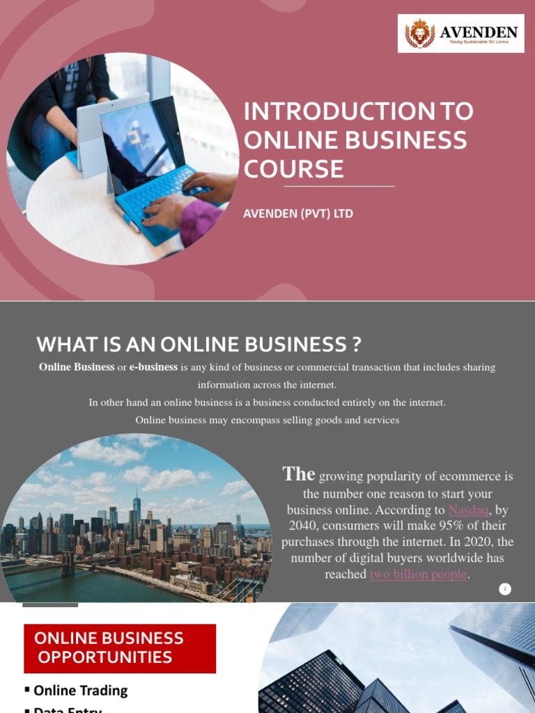 Introduction To Online Business Course | PDF | Electronic Business | E Bay