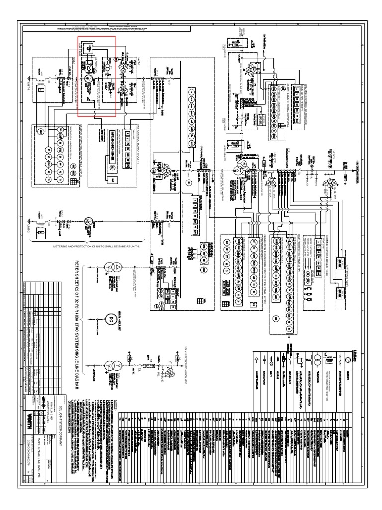 NL2 - Main Single Line and Protection Diagram | PDF | Physical ...