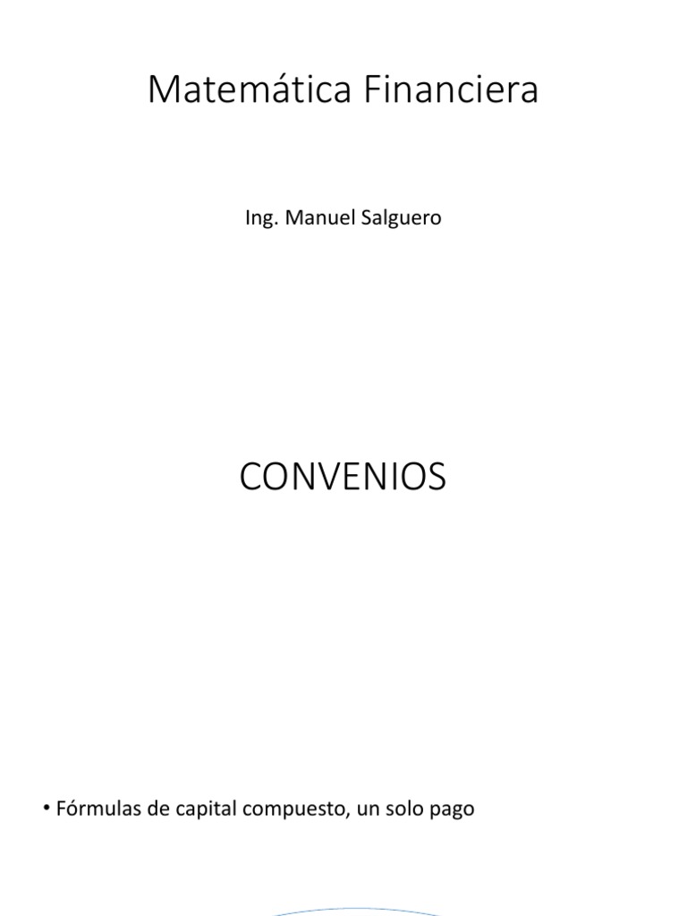 Presentación Mate Financiera Demostración 6 Formulas | PDF