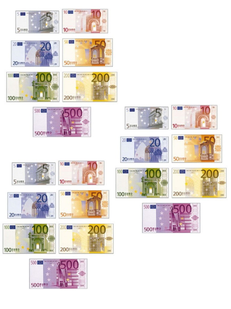 Euros para Imprimir | PDF