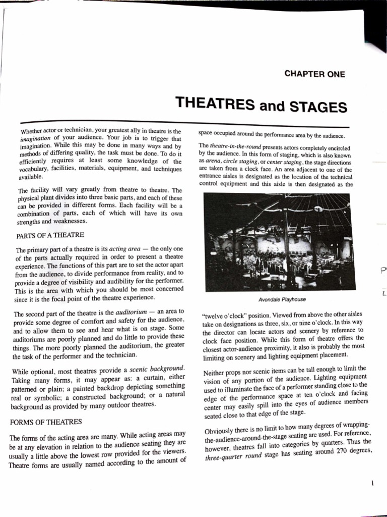 Stage and Theatres | PDF | Entertainment | Theatre