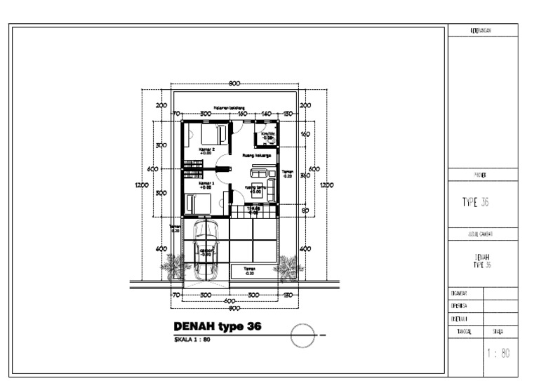 Denah Type 36 PDF | PDF
