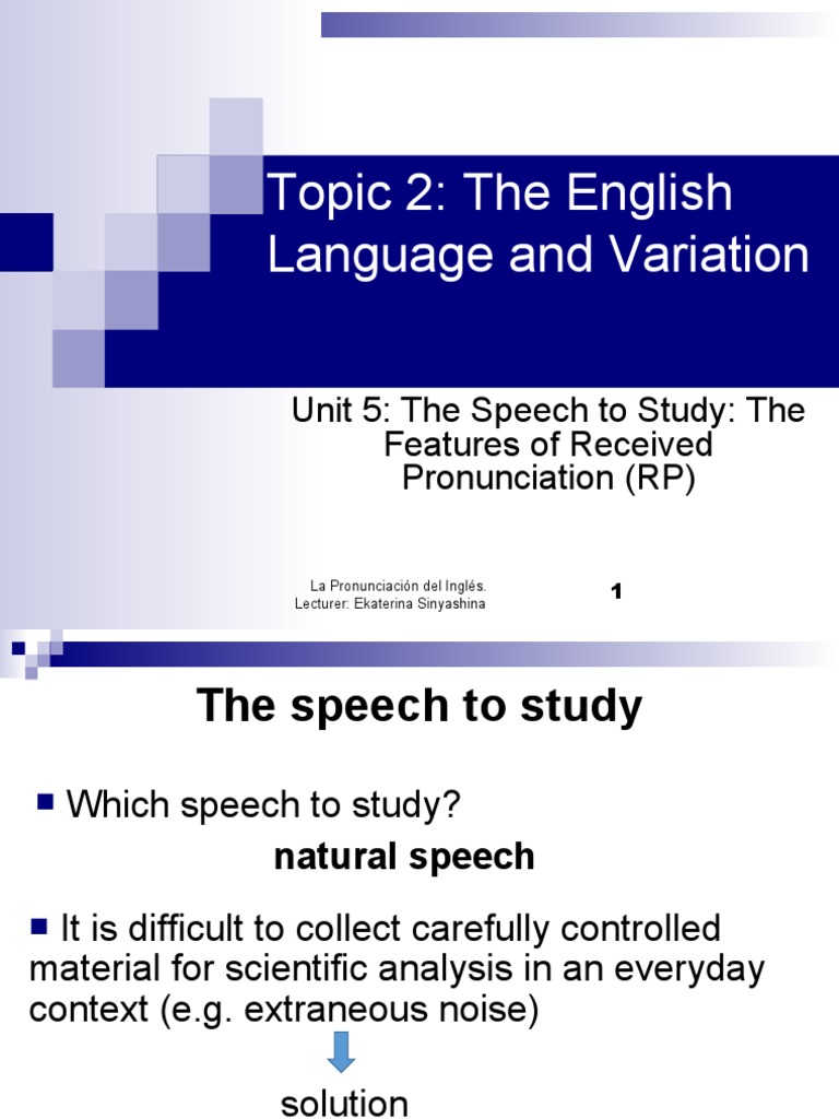 Features of Received Pronunciation | PDF | English Language | Dialectology