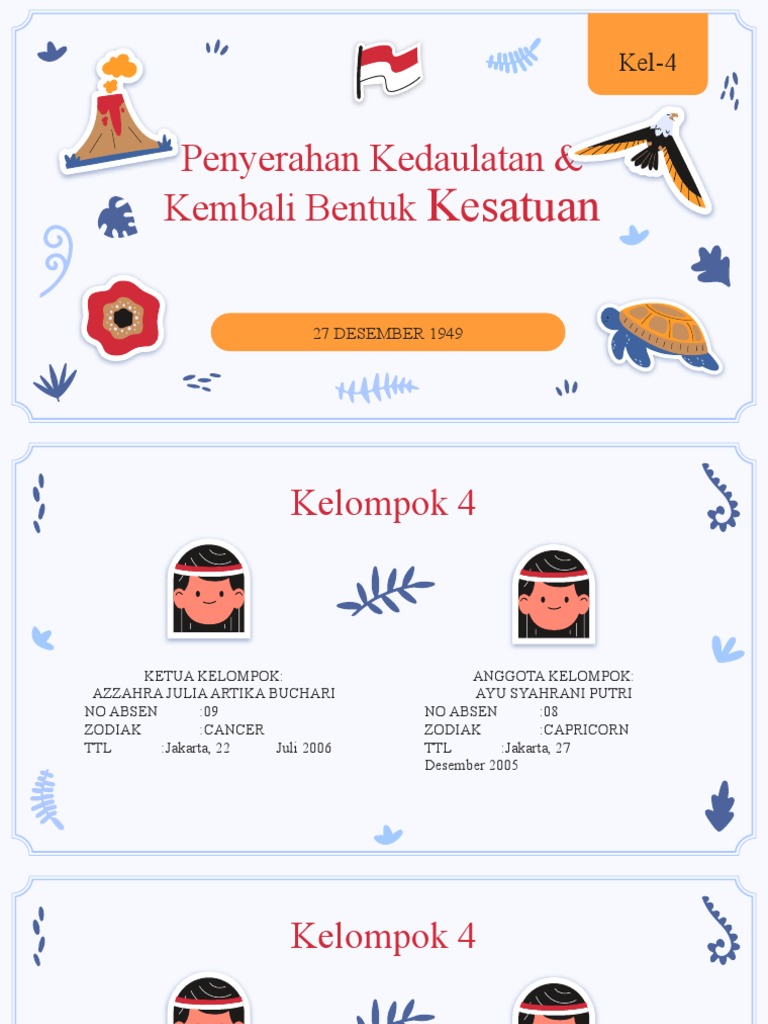 Penyerahan Kedaulatan PPT Kelompok 4-2 | PDF