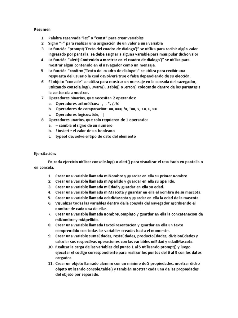Intro A Javascript | PDF | Función (Matemáticas) | Ciencias de la ... Intro A Javascript | PDF | Función (Matemáticas) | Ciencias de la ...