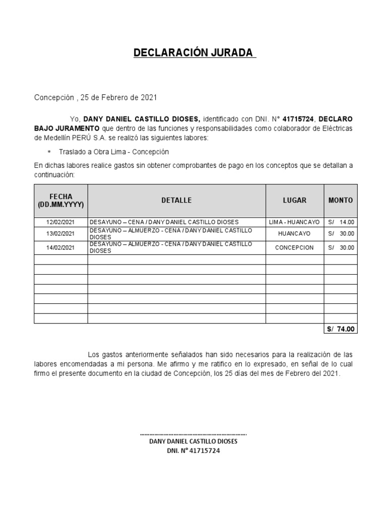 Formato DJ (2) Alimentacion | PDF