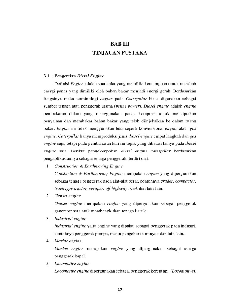 (Bab III) Troubleshoot Air Intake and Exhaust System C7.1 Unit Motor ... (Bab III) Troubleshoot Air Intake and Exhaust System C7.1 Unit Motor ...