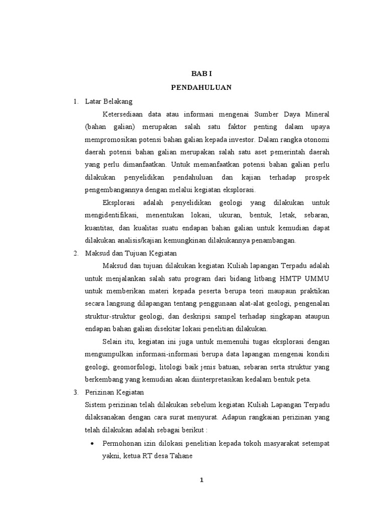 Laporan Eksplorasi | PDF