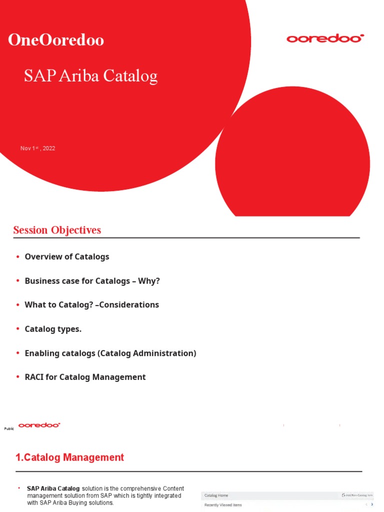 SAP Ariba Catalog Management Overview | PDF | Websites | Computing