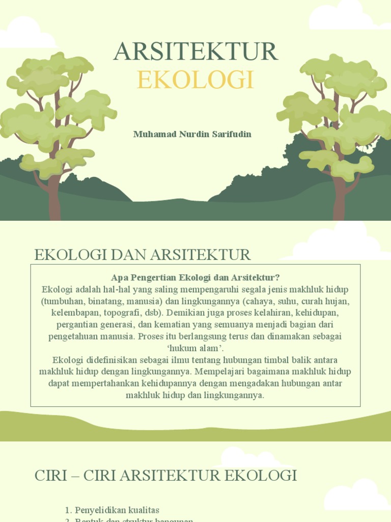 Arsitektur Ekologi | PDF