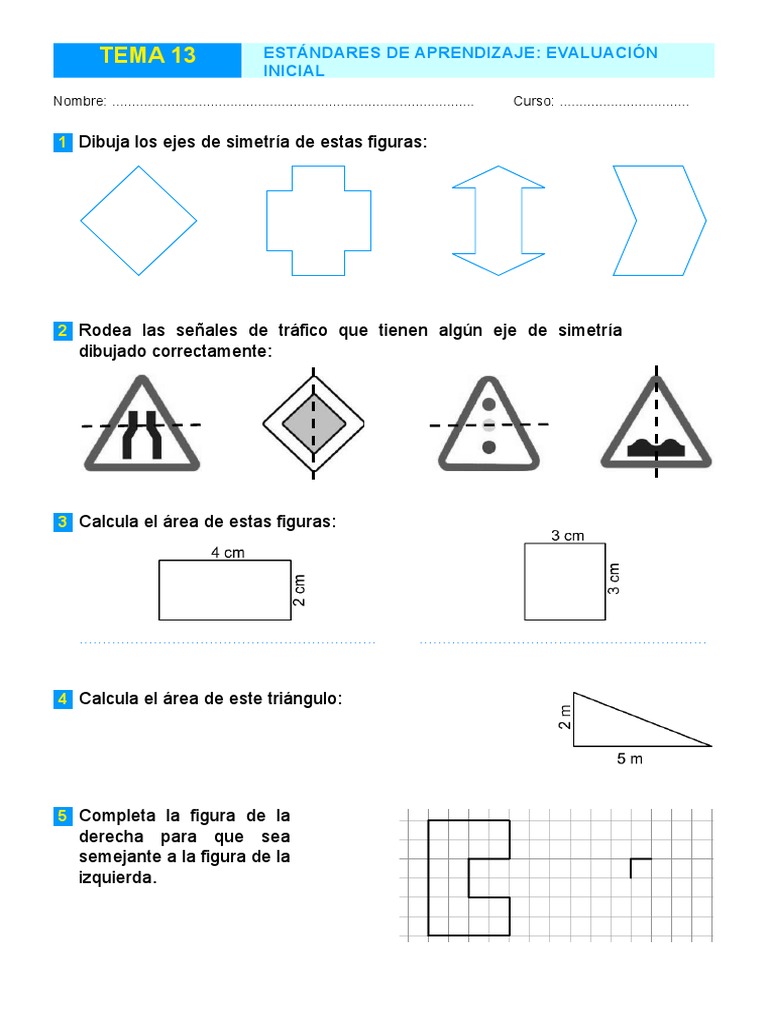 Matem 4 P Ev Tema 130 | PDF | Simetría | Geometría