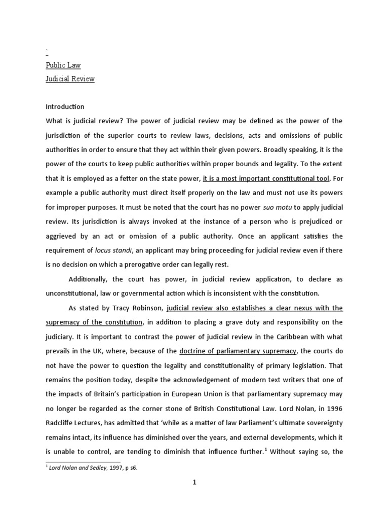 Lect. 8 Judicial Review | PDF | Judicial Review | Standing (Law)