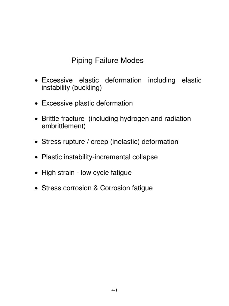 Piping Failure Modes 01 24 | PDF | Deformation (Engineering) | Fracture