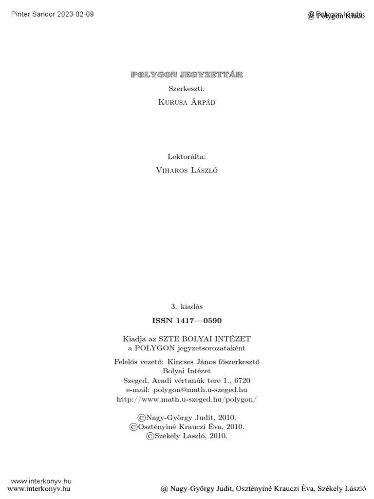 Valoszinusegszamitas Es Statisztika Peldatar PDF | PDF