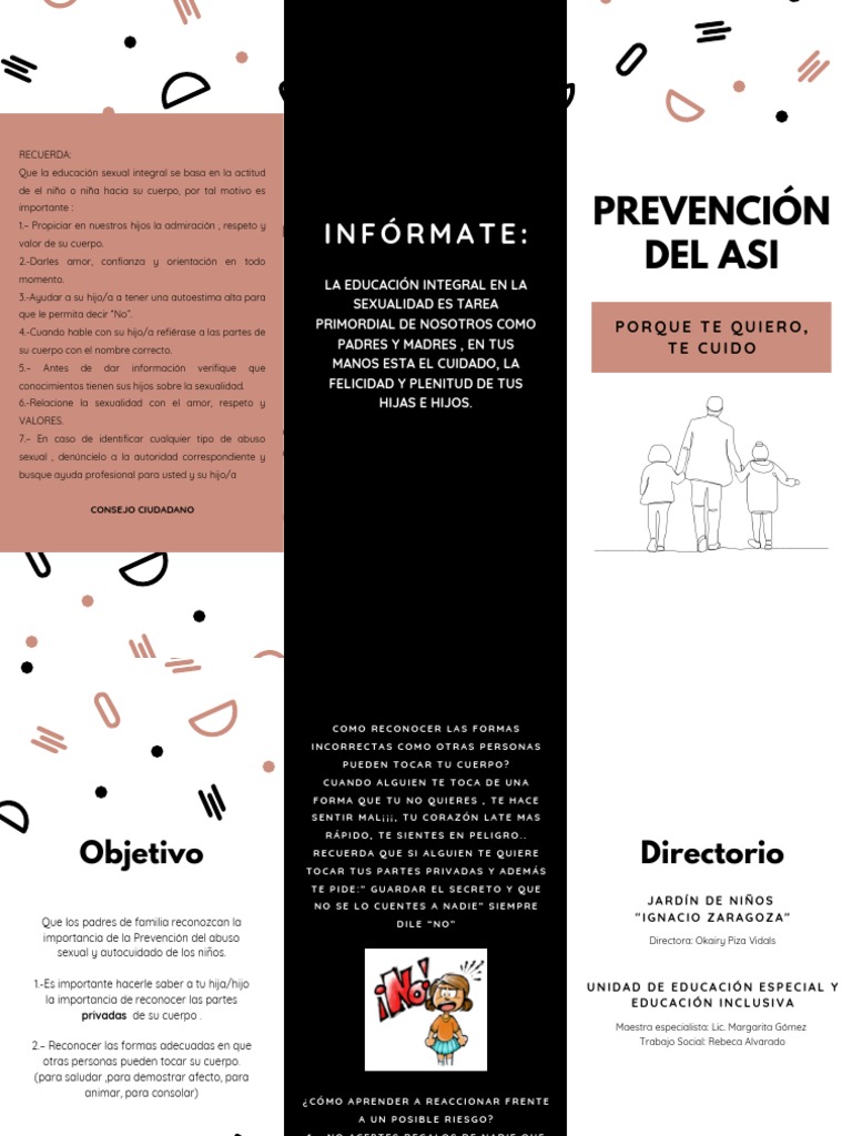 Triptico ASI Padres PDF | PDF | Sexualidad | Amor