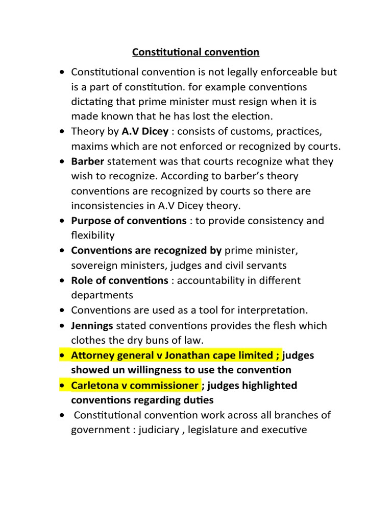 Constitutional Convention | PDF