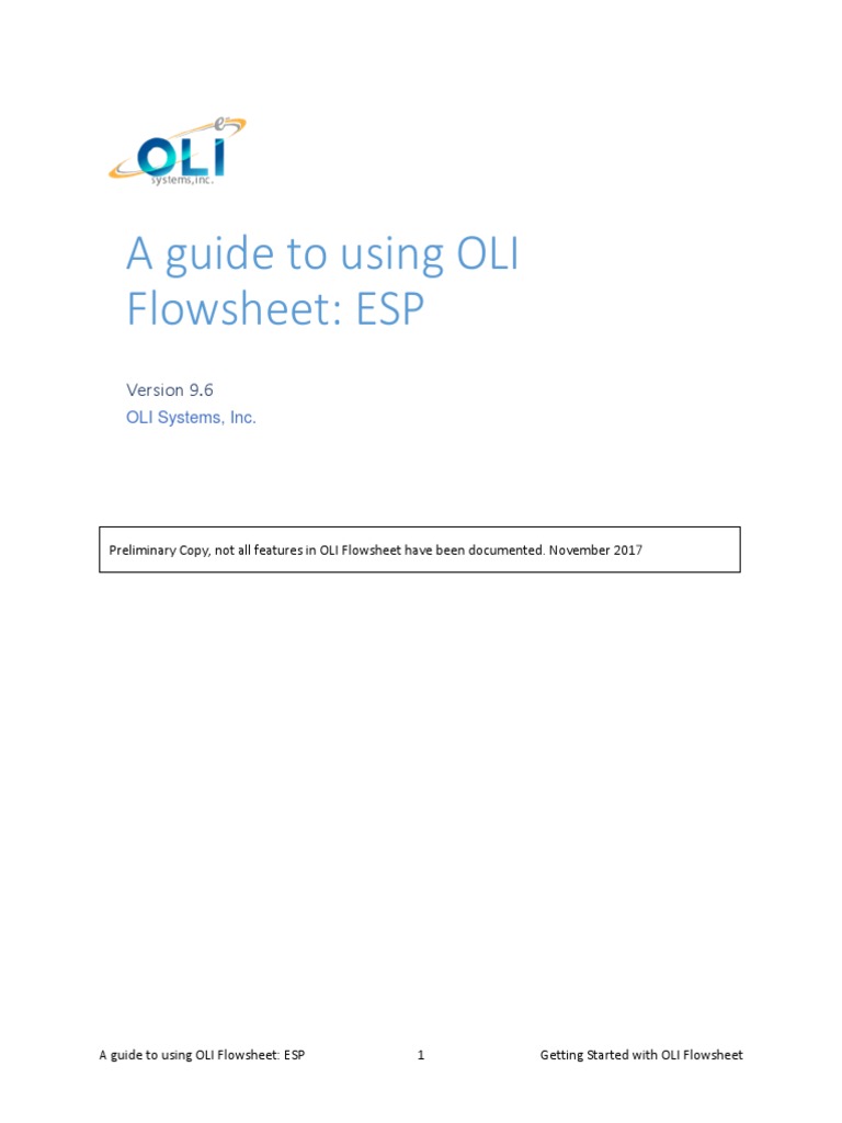 OLI Flowsheet 9.6 User Guide PDF | PDF | Ph | Membrane