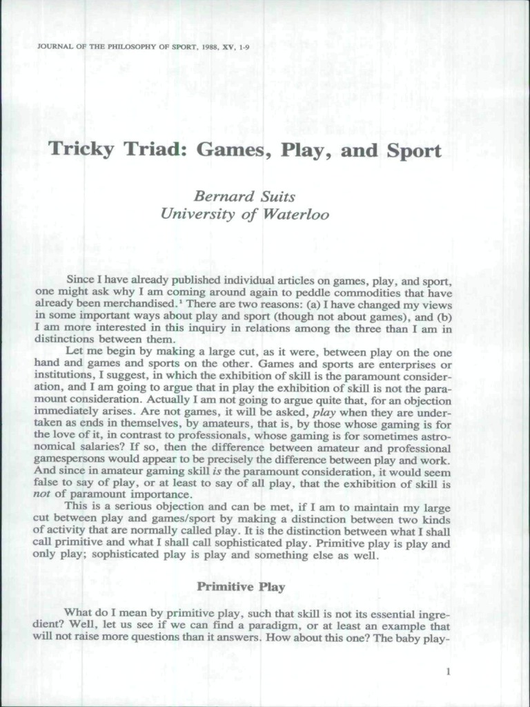 Tricky Triad | PDF | Referee | Sports