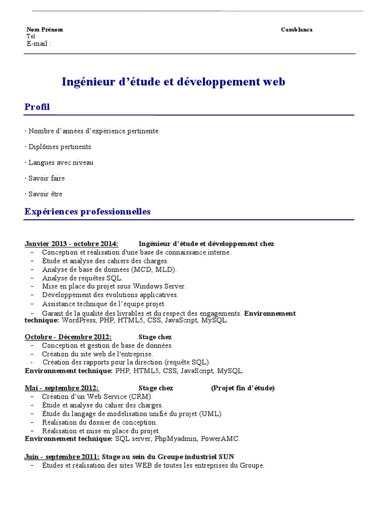 Model CV SAAD | PDF | MySQL | PHP