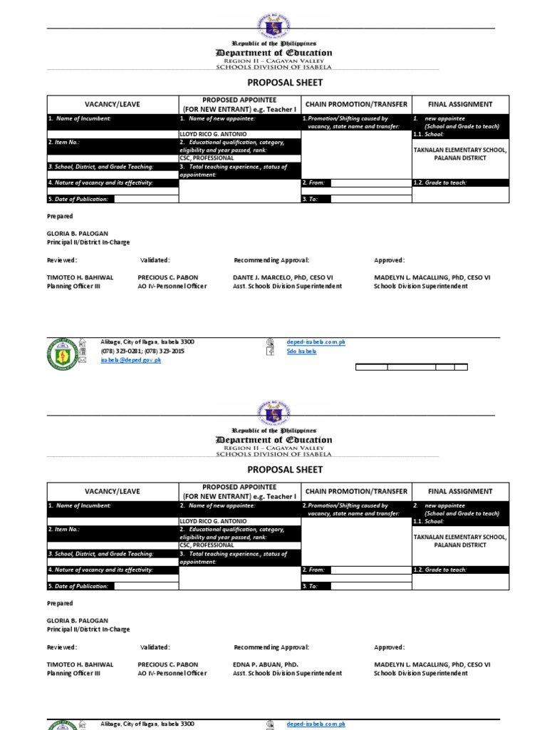 Proposal Sheet | PDF | Qualifications | Academic Degree
