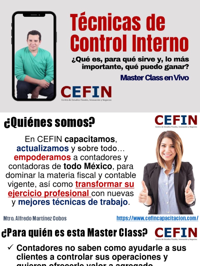 Master Class - Control Interno | PDF | Contabilidad