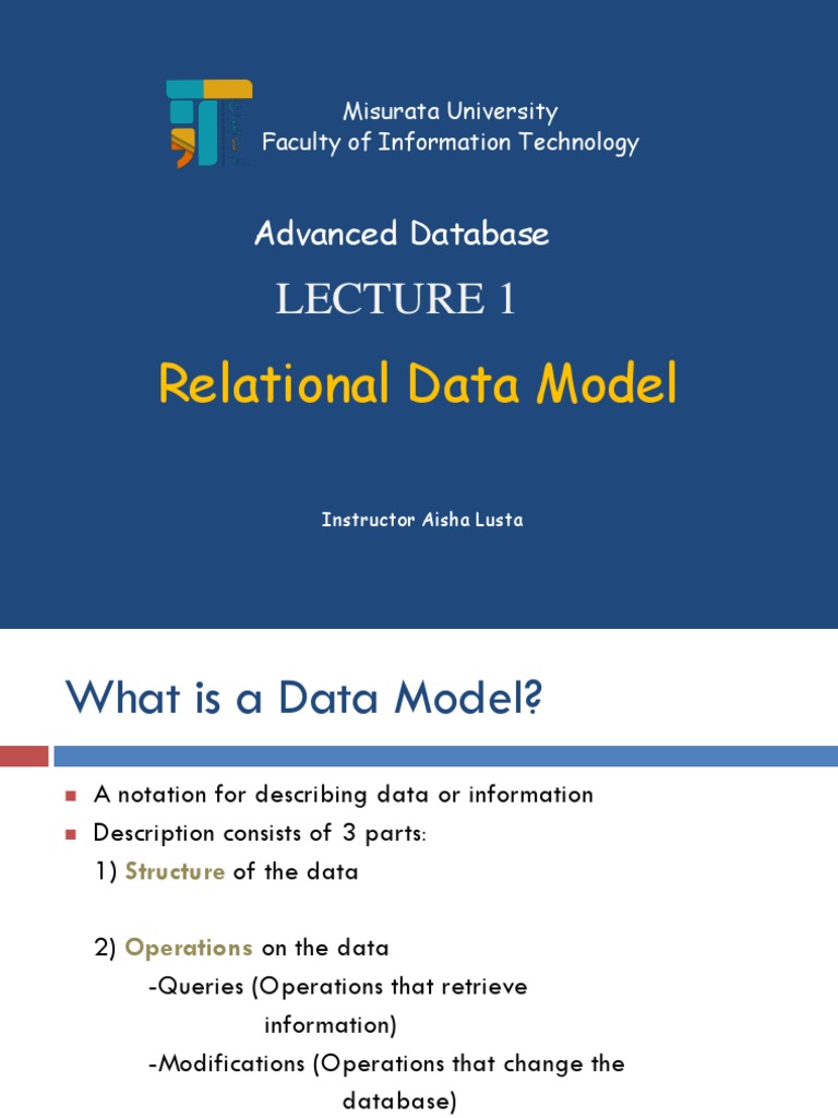 (SQL2) نظري 1.pdf | PDF | Relational Database | Relational Model
