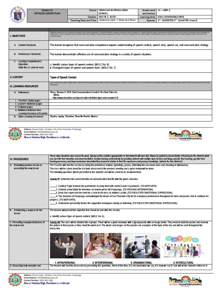 Cot1 DLP | Download Free PDF | Communication | Learning