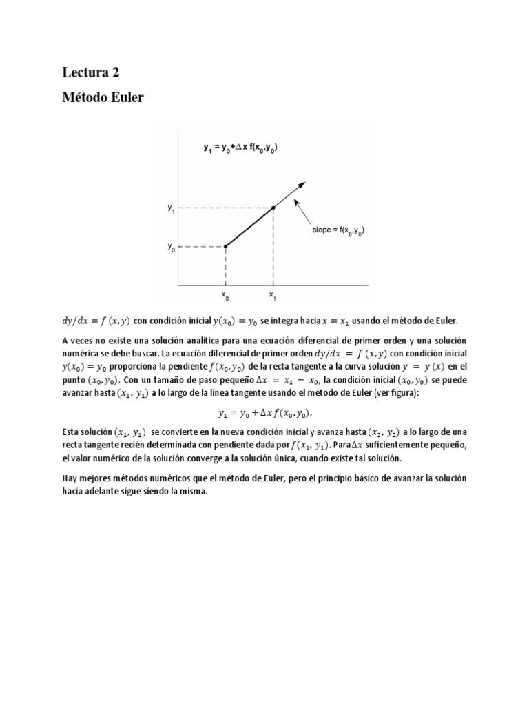 Lectura 2 Metodo Euler | PDF