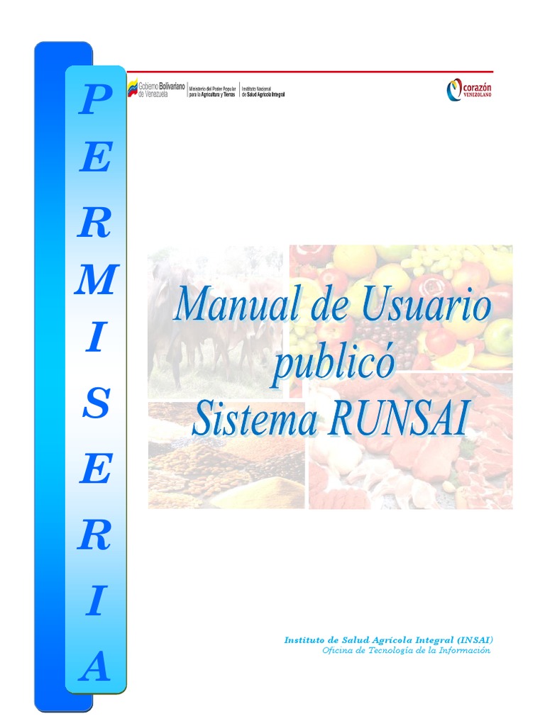 Manual de Usuario del Sistema RUNSAI | PDF | Usuario (informática ...
