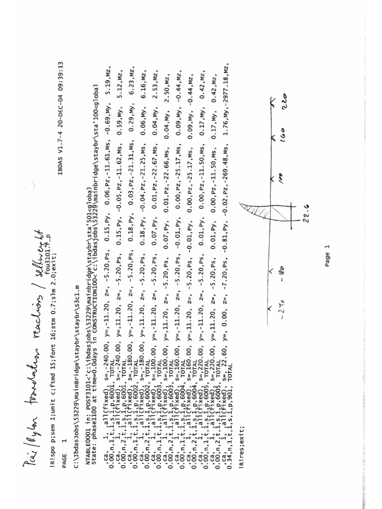 5 Main Bridge Pylon Foundation, Pylon Design and Design Forc | PDF