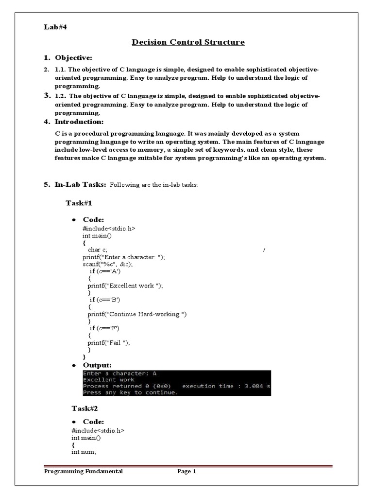 Lab Report-4 | PDF | C (Programming Language) | Length