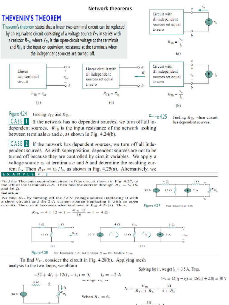 Thevenin's Theorem PDF | PDF Thevenin's Theorem PDF | PDF