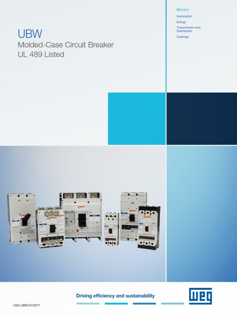 WEG UBW Molded Case Circuit Breaker en | PDF | Components | Equipment