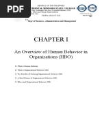 UCU-HBO MOdule 1 | PDF | Organizational Behavior | Personality Psychology