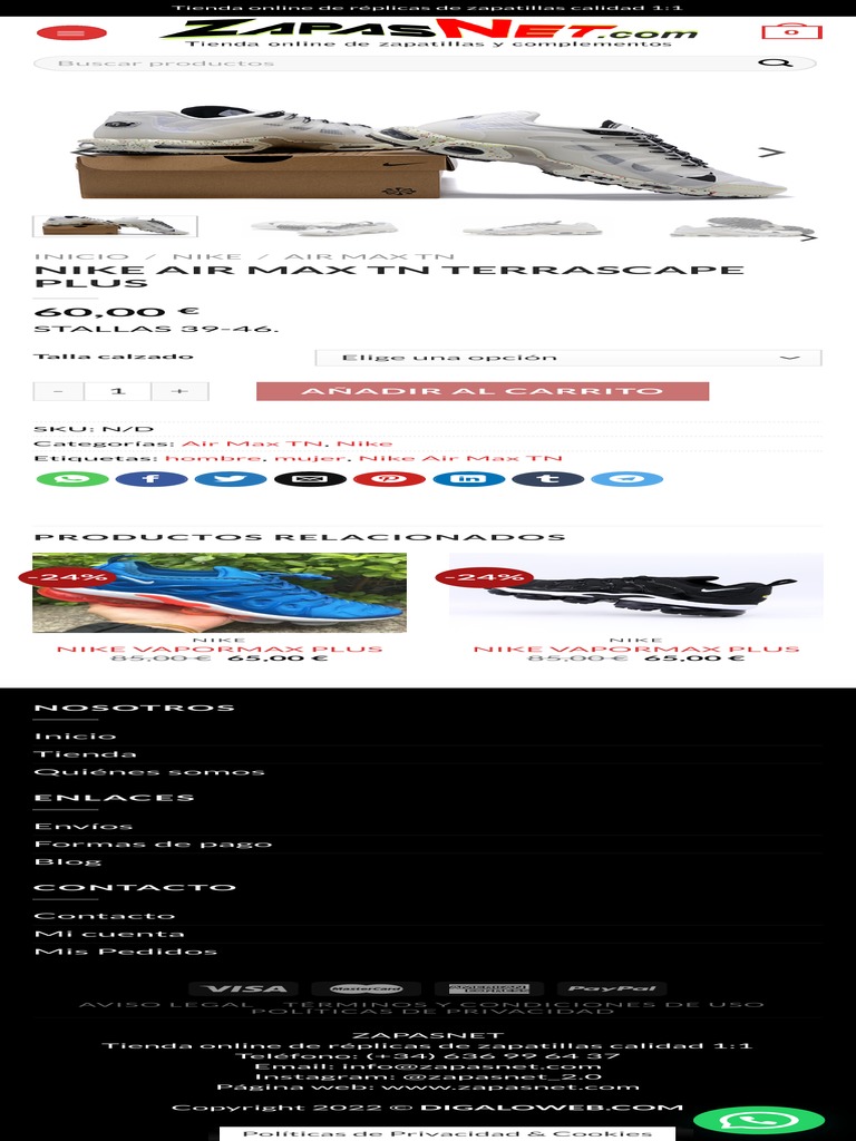 NIKE AIR MAX TN TERRASCAPE PLUS - ZapasNet Tien PDF | PDF