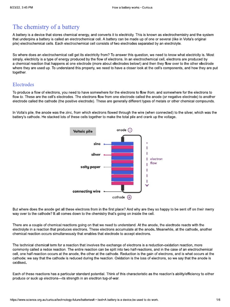 How Battery Works | PDF