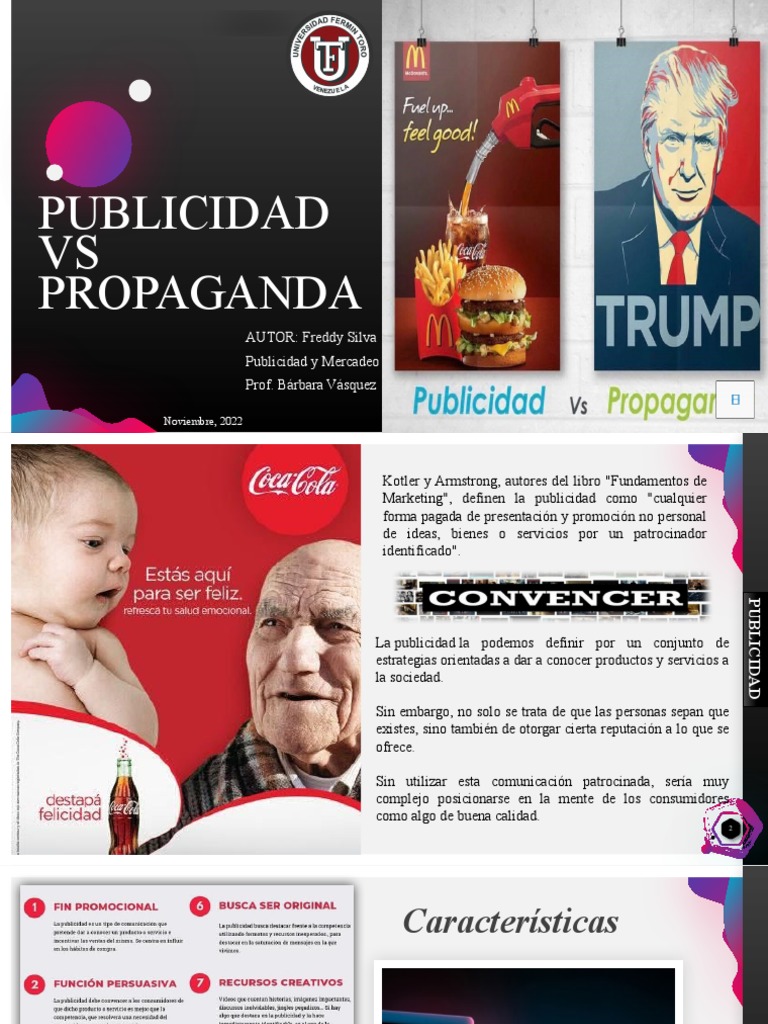 Publicidad VS Propaganda | PDF | Publicidad | Marketing