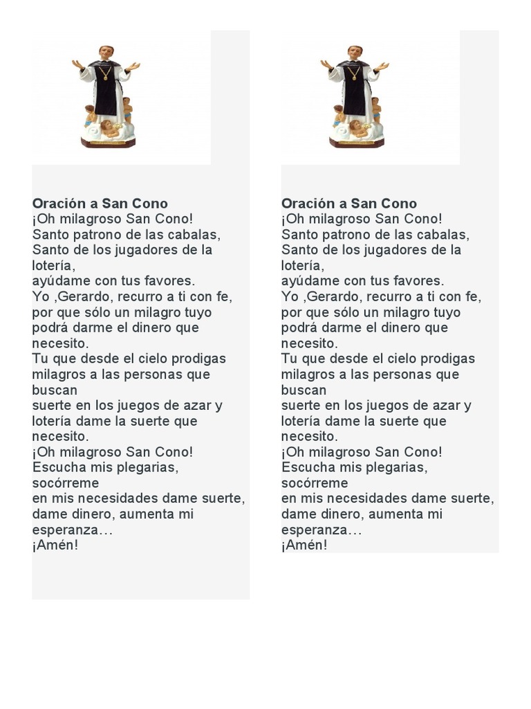 Oración A San Cono | PDF