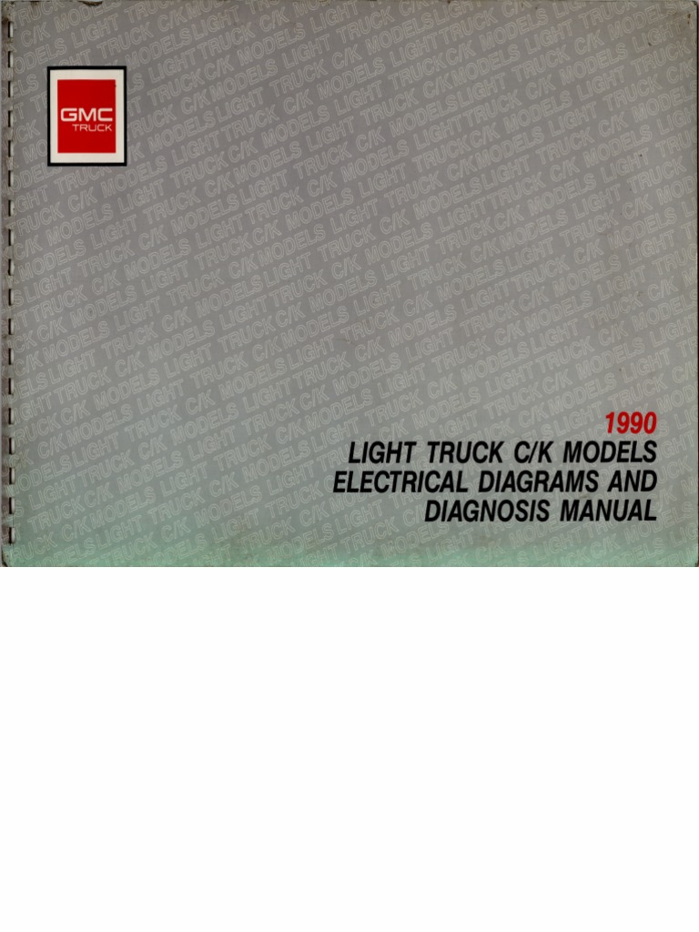 Chev 1990 CK Truck Electrical Manua PDF | PDF | Headlamp | Electrostatics